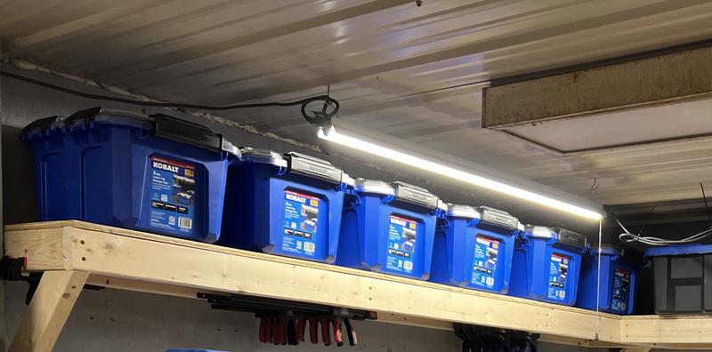 Kobalt Medium 12 -Gallons ( 48 -Quarts ) blue Heavy Duty Stackable Tote ...
