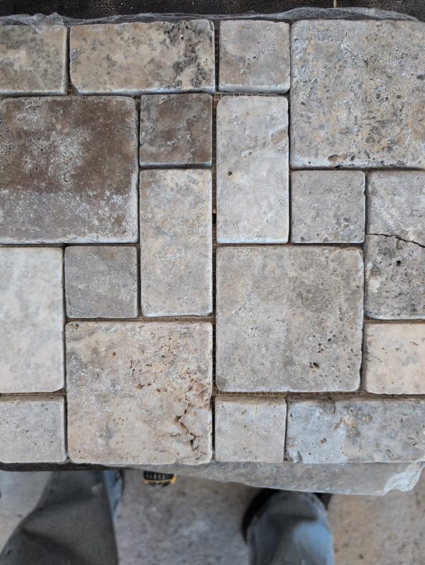 Satori Silver Crescent 12-in x 12-in Honed Natural Stone Travertine ...