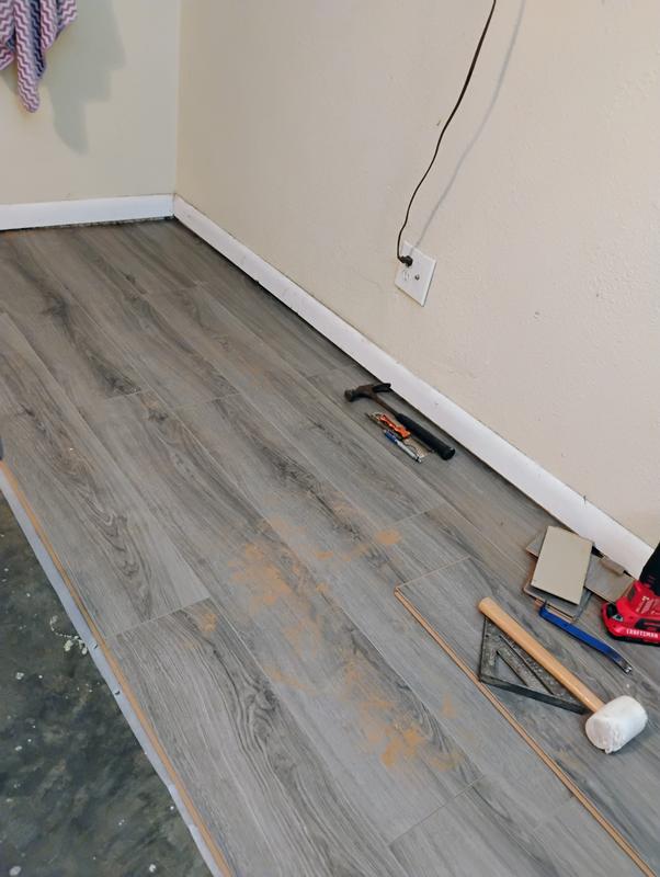 Style Selections Adeline Hickory 8-mm T x 8-in W x 48-in L Water ...