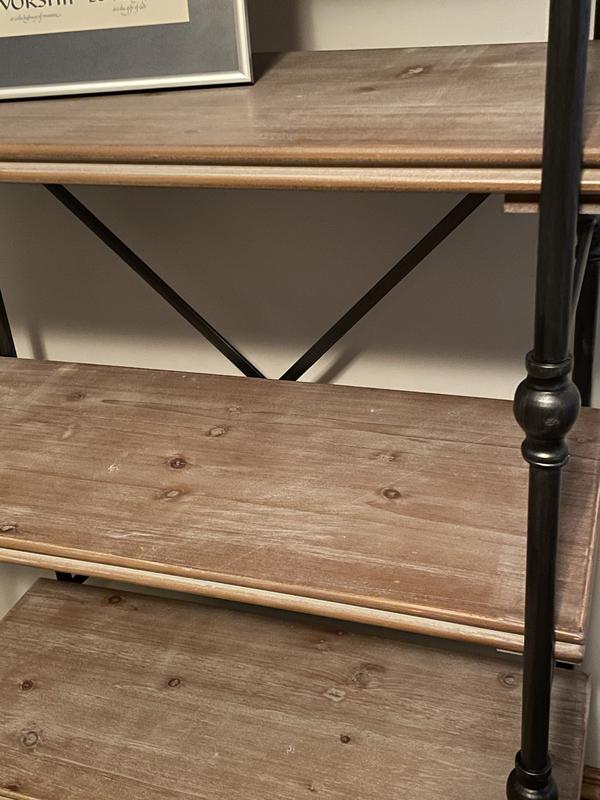 allen + roth Allen+ Roth Natural Metal 5-Shelf Bookcase (30-in W x 61 ...