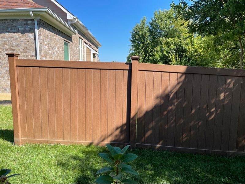 Freedom Bolton 6-ft H X 8-ft W Saddle Vinyl Fence Panel In
