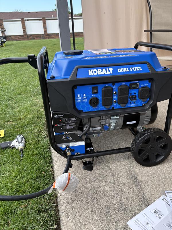 Kobalt 49 State 6830 / 5500 -Watt Dual fuel Portable Generator in the ...