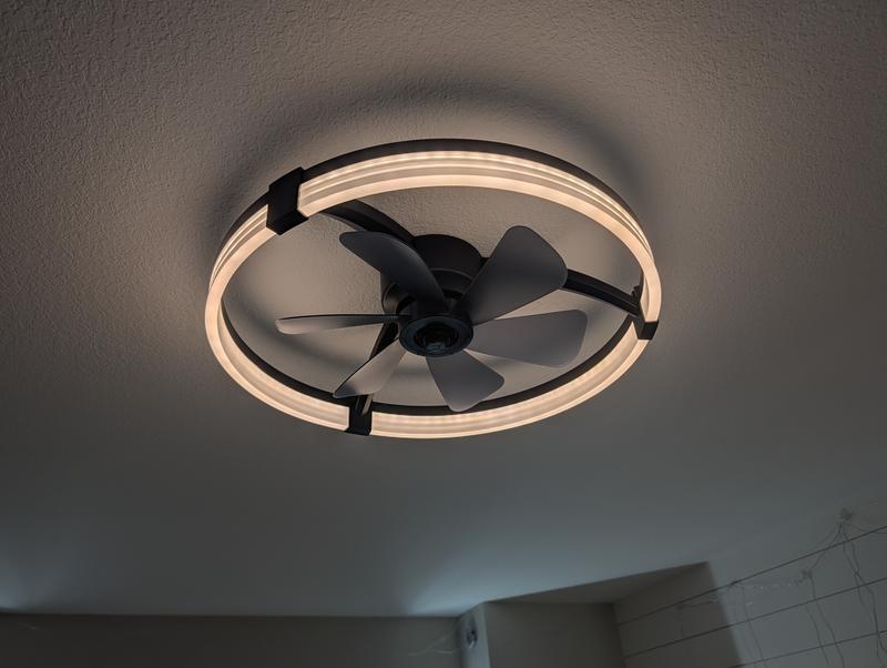 Breezary HVLS Industrial-Grade 120-in Matte Black with Black Aluminum ...