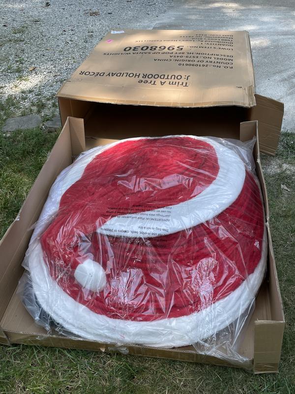 Holiday Living 8-ft LED Pop-Up Santa Decoration ES79-045A at Lowes.com