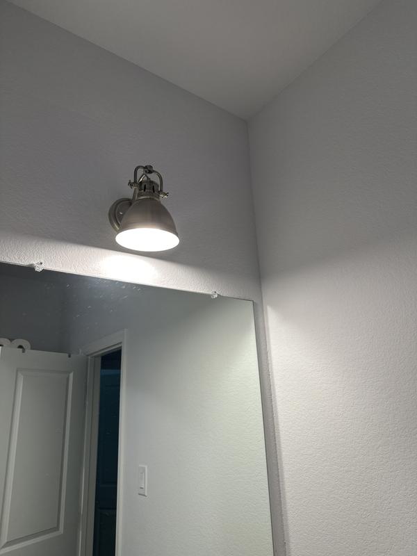 Golden Lighting Duncan 6.5-in 1 Light Brushed Gold Transitional ...