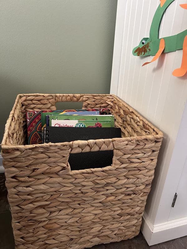 allen + roth Natural Baskets (13-in W x 13-in H x 13-in D) Natural ...