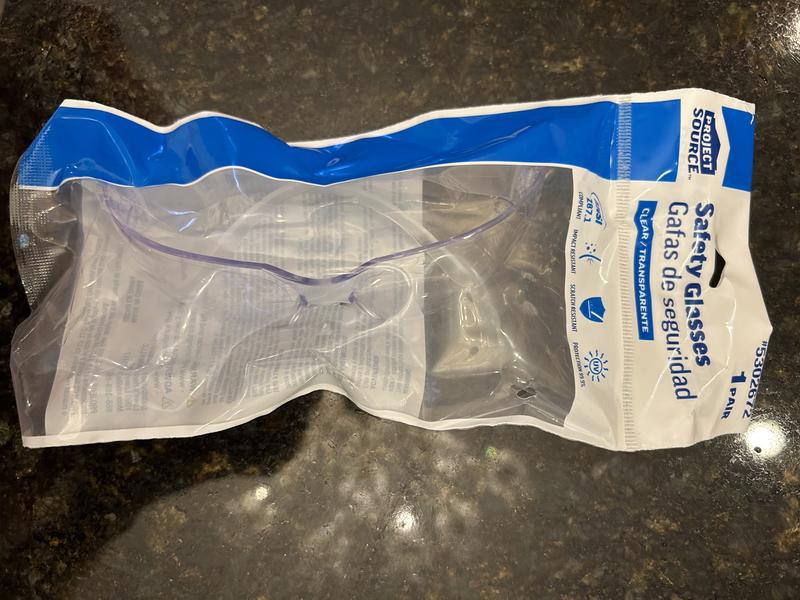 Project Source 6 Pack Clear Anti-scratch Plastic Safety Glasses 54328 ...