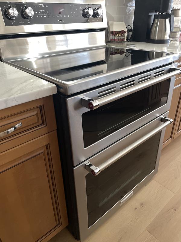 KitchenAid 30-in Glass Top 5 Burners 4.2-cu ft / 2.5-cu ft Self ...