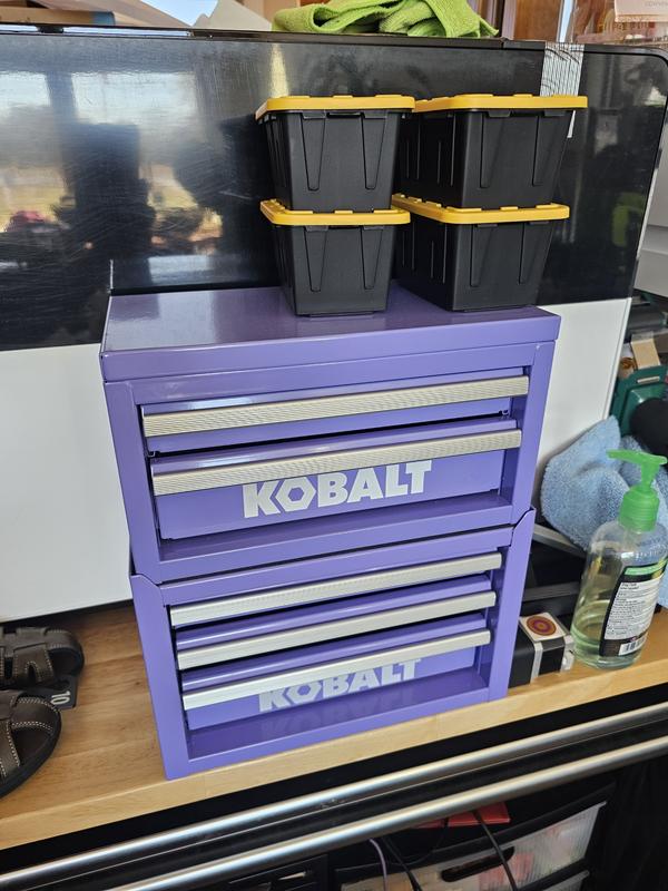 Kobalt Mini-Base 11-in W x 7.4-in H x 6.22-in D 3-Drawer White Steel ...