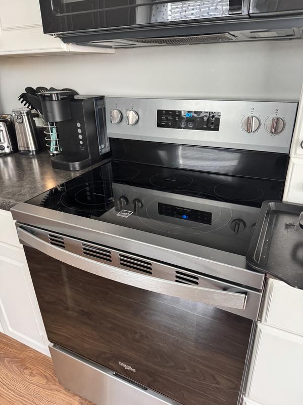 Whirlpool Air Cooking Technology 30-in Glass Top 5 Burners 5.3-cu ft ...
