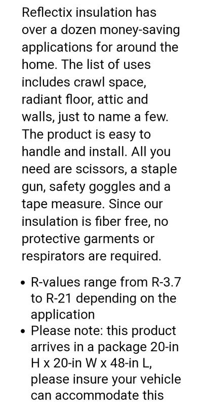 Reflectix R- 21 Attic Wall Unfaced Reflective Roll Insulation 200-sq ft ...