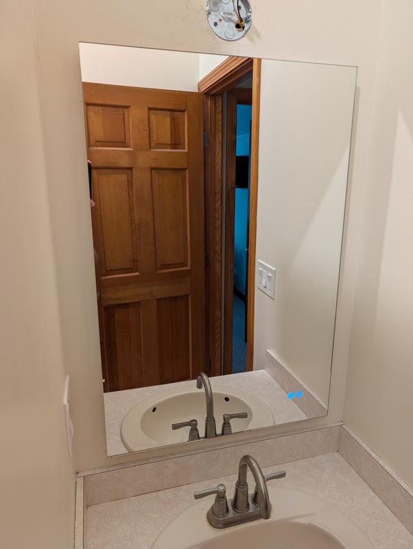 Keonjinn Backlit Bathroom Mirror 72-in x 36-in Polished Frameless ...