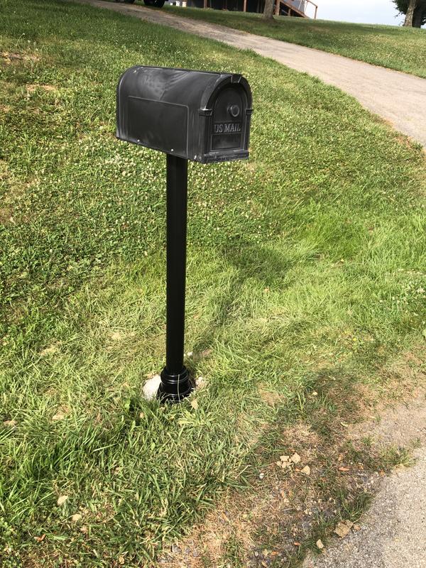 RELIABILT Black Aluminum Mount Mailbox Post 07-2973 at Lowes.com