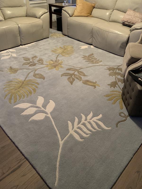 Safavieh Soho Fernesh 2 x 20 (ft) Tufted Wool Light Blue Rectangular ...