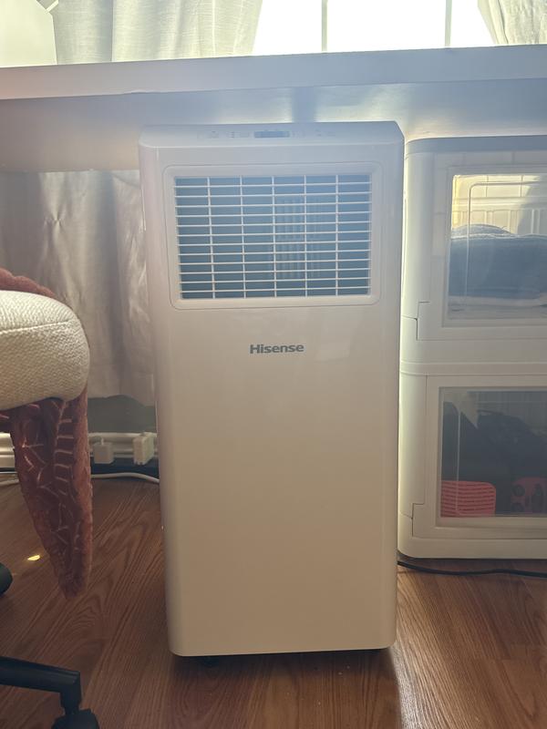 Hisense 5000-BTU DOE (115-Volt) White Vented Portable Air Conditioner ...
