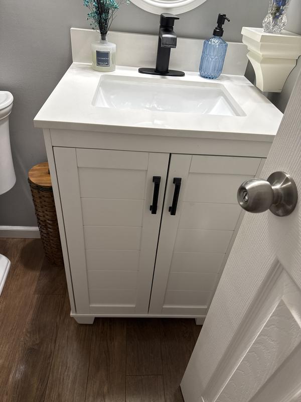 allen + roth Rigsby 48-in White Undermount Single Sink Bathroom Vanity ...
