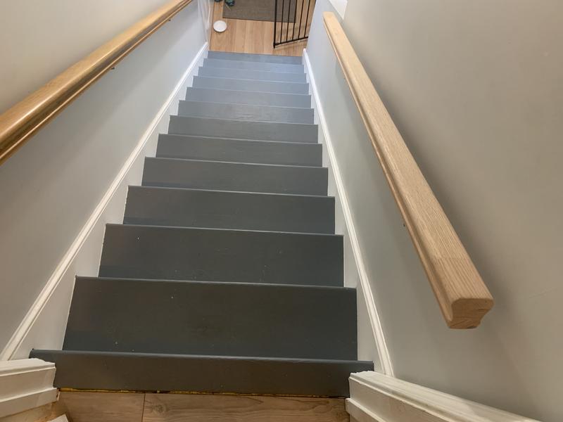 Shop 8-ft Handrail with RELIABILT Brass Handrail Brackets at Lowes.com