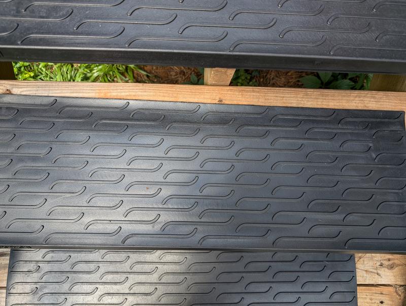 Rubber-Cal Black Rubber Rectangular Indoor or Outdoor Utility Mat 10 ...