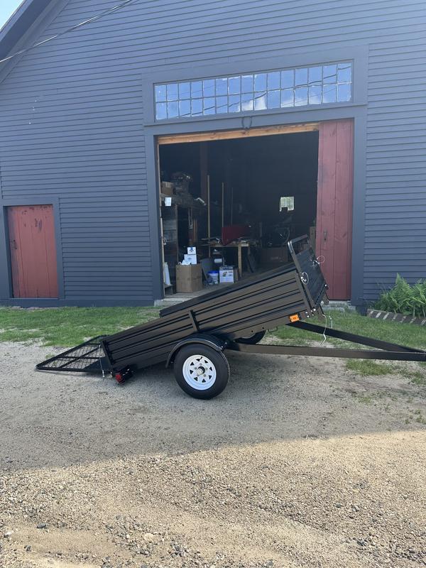 DK2 5-ft x 7-ft Steel Utility Trailer with Ramp Gate (1639-lb Capacity ...