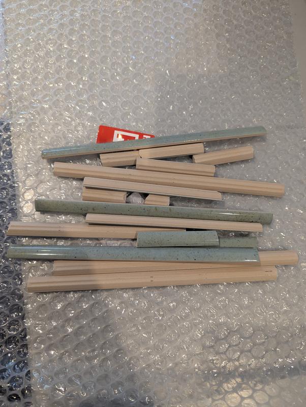 Apollo Tile Antiek 10-Pack Black 1/2-in x 8-in Ceramic Pencil Tile (0.7 ...