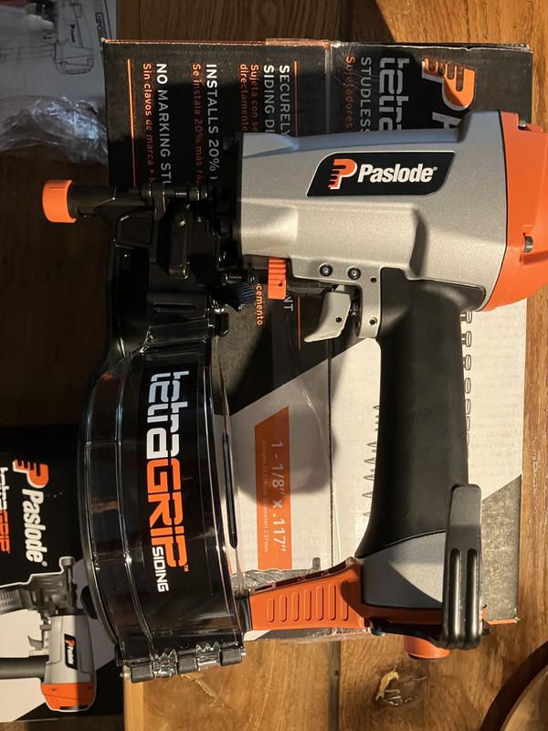 Paslode tetraGRIP 1-1/8-in Pneumatic Siding Nailer 515400 at Lowes.com