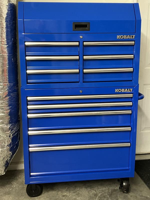 Kobalt 36-in W x 18-in H 6-Drawer Steel Tool Chest (Blue) 410-163-0131 ...