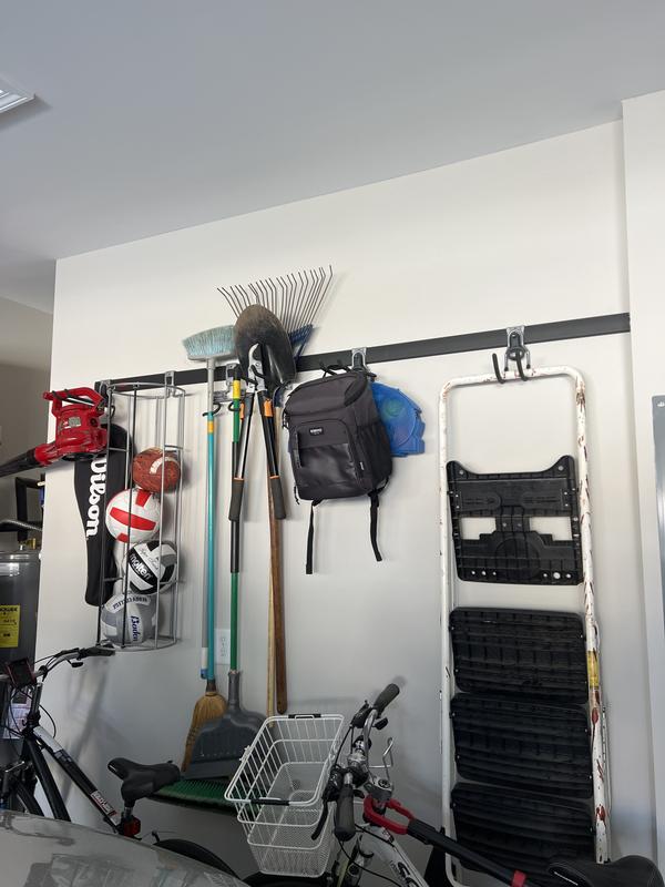 Rubbermaid FastTrack Garage 16-Piece Satin Nickel Steel Multipurpose ...