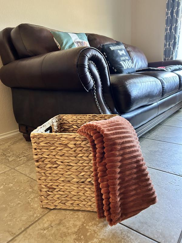 allen + roth Natural Baskets (13-in W x 13-in H x 13-in D) Natural ...