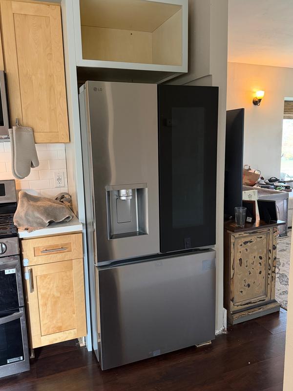 LG Standard-Depth InstaView 24.5-cu ft 3 -Door 33-in Wide with Dual Ice ...