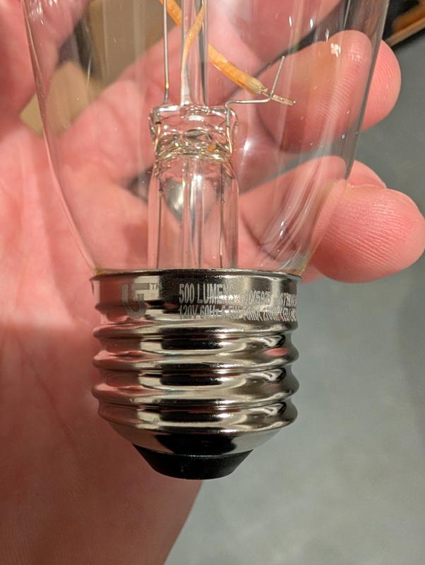 Utilitech Designer Filament 60 -Watt EQ ST19 Daylight Medium screw base ...