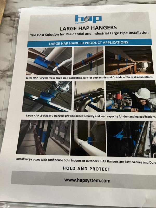 Hap System 5-9/16-in to 6-in dia Steel Hap Hanger in the Pipe Support ...