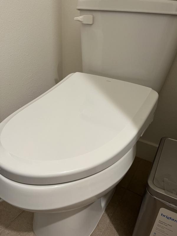 TOTO S7A Plastic Cotton White Elongated Heated Bidet Toilet Seat ...