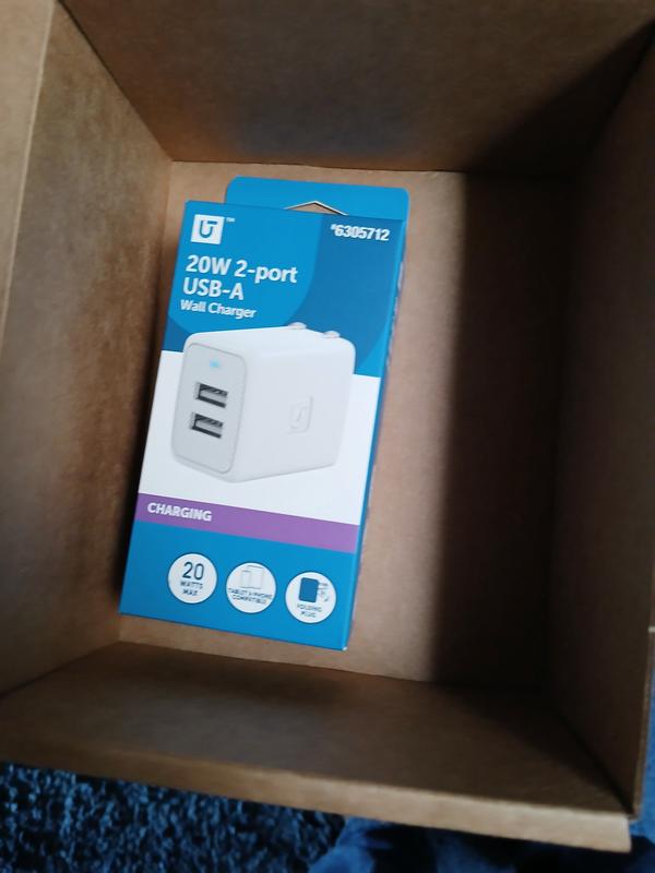 Utilitech Usb A Usb Charger 2-Ports L338WC001-CS-R at Lowes.com