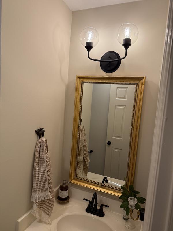 Origin 21 Freya 17-in 2 Light Brushed Gold Farmhouse Bathroom Vanity ...