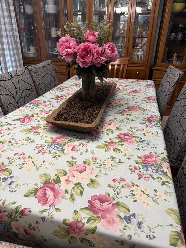 Elrene Home Fashions Vintage Floral Garden- 60x144 Indoor Multicolor ...