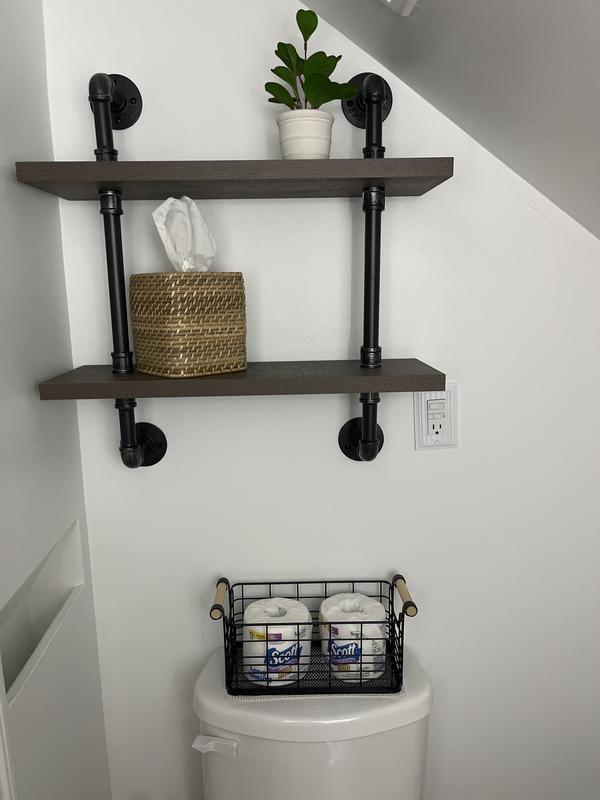 Shop allen + roth Allen + Roth Industrial Pipe Shelving Collection at ...