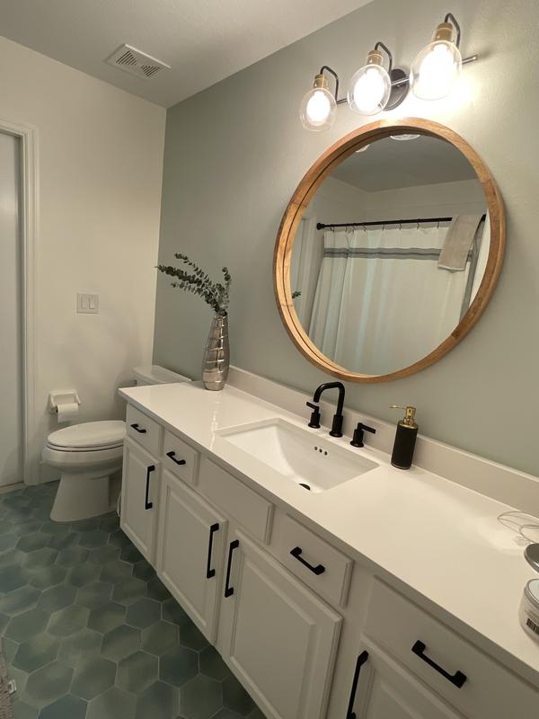 Amerock Riva 8-13/16-in (224mm) Center to Center Satin Nickel Arch Bar ...