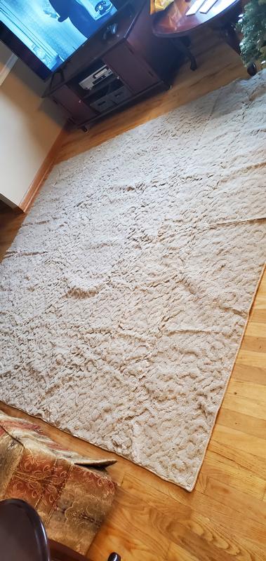 Garland Rug Ivy 4 X 6 (ft) Black Indoor Floral/Botanical Farmhouse ...
