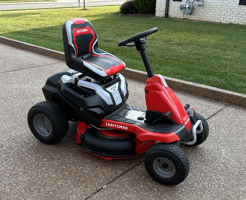 CRAFTSMAN Battery-Powered Mini Riding Mower 30-in 56-volt Lithium Ion ...