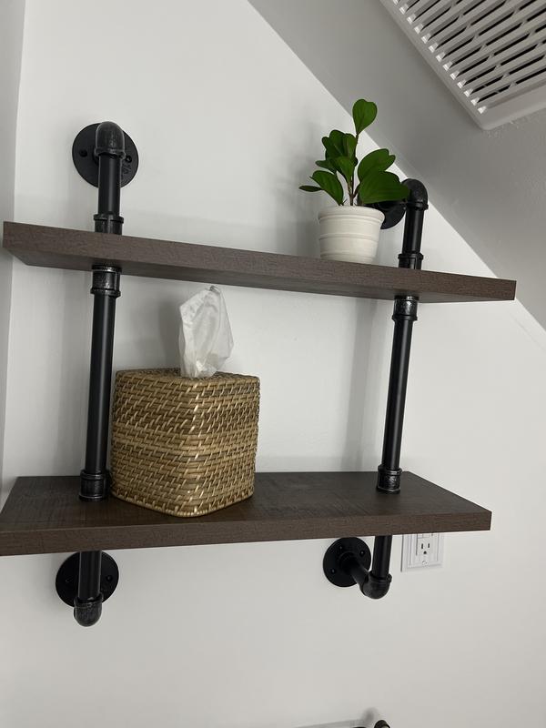 Shop allen + roth Allen + Roth Industrial Pipe Shelving Collection at ...