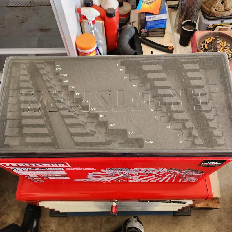 CRAFTSMAN 298-Piece Standard (SAE) and Metric Polished Chrome Mechanics ...