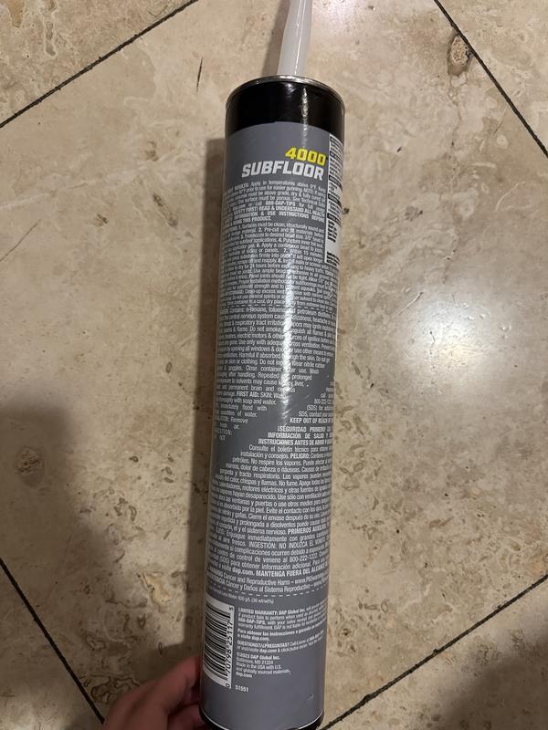 DAP DAP 4000 SUBFLOOR ADHESIVE 28 OZ 12 PACK 7079825117SOS at Lowes.com