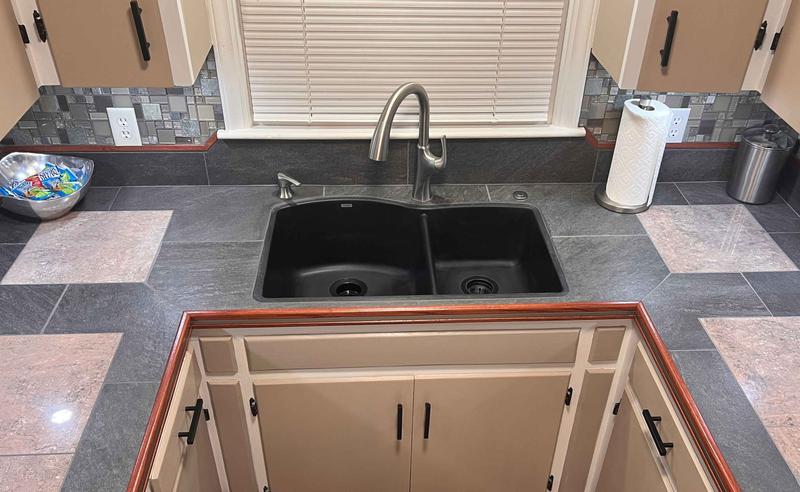 BLANCO Diamond Silgranit Undermount 32-in x 19.36-in Anthracite Granite ...