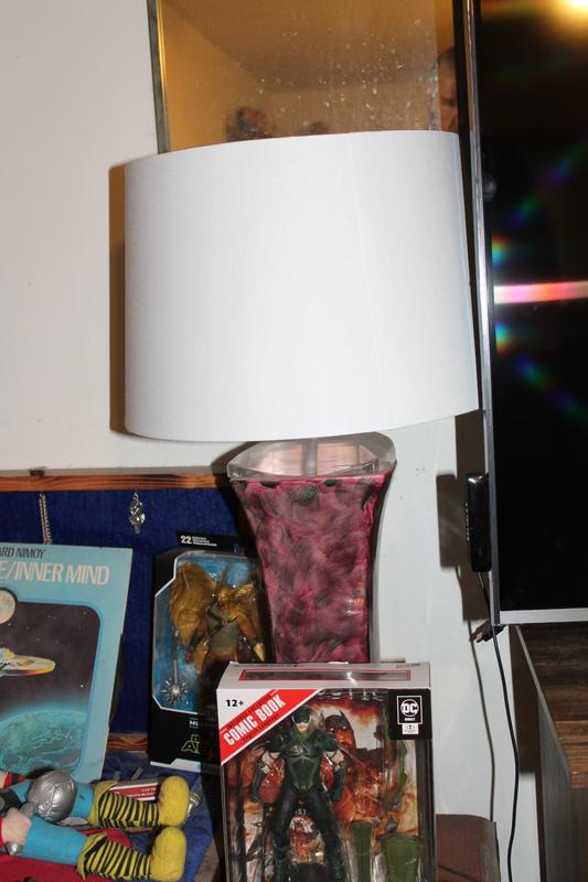 allen + roth 10-in x 15-in White Linen Drum Lamp Shade LSH73 at Lowes.com