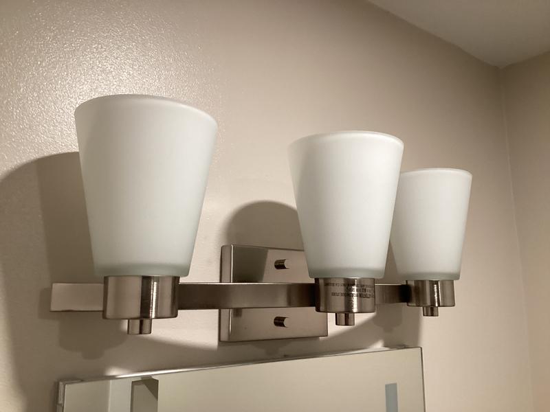 allen + roth Fairendale 21.75-in 3-Light Brushed Nickel Transitional ...