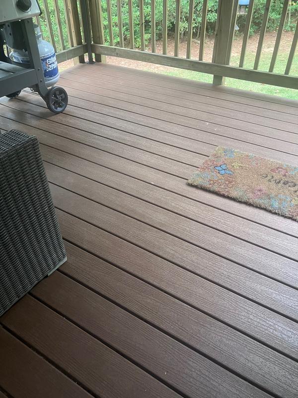 Trex Enhance Basics 12-in Clam Shell Composite Deck Board (Sample) in ...