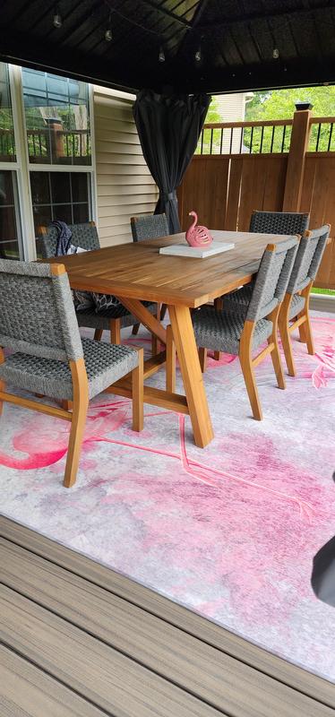 Cambridge Casual Mosko 5 -Piece Unfinished Teak Wood Patio Dining Set ...