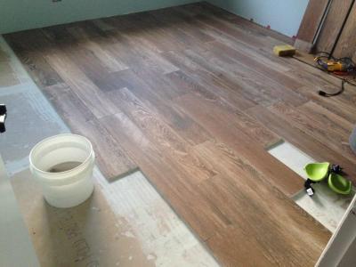 Style Selections Natural Timber Cinnamon 8-in x 48-in Glazed Porcelain ...