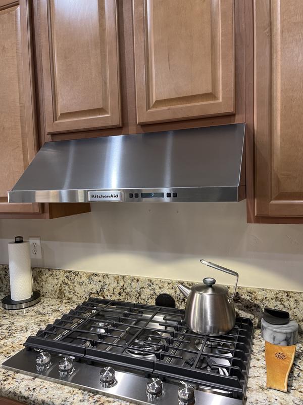 KitchenAid 36-in Convertible 600-CFM Stainless Steel Under Cabinet ...
