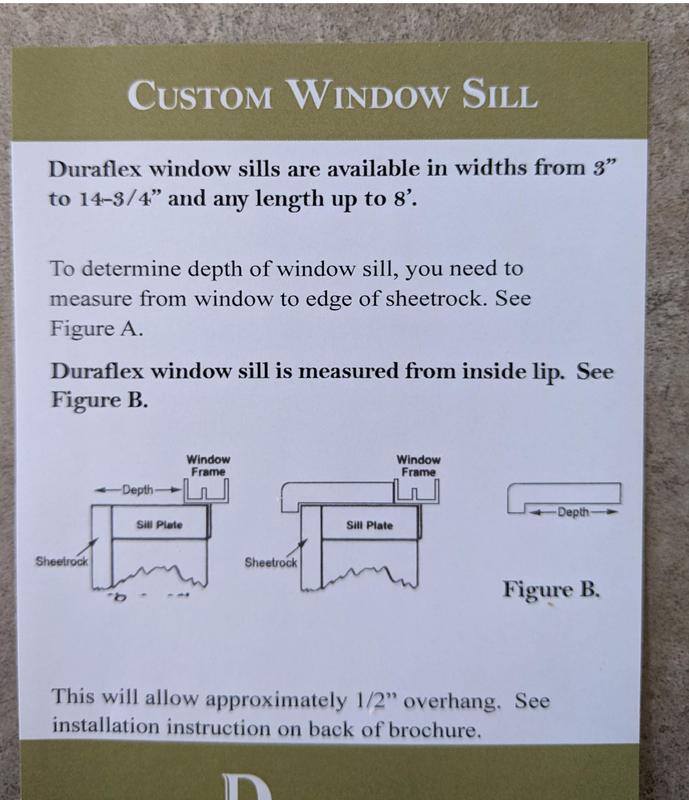 Duraflex 1-in x 3-1/4-in x 6-ft Finished PVC Sill in the Window & Door ...